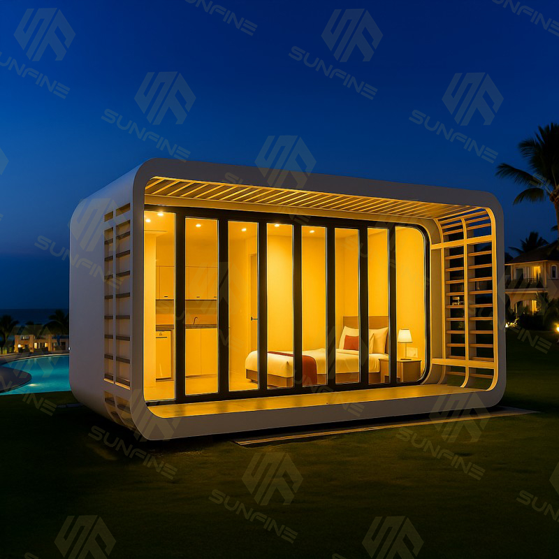 portable apple pod house, Mobile homes apple pod, eco-friendly living ...